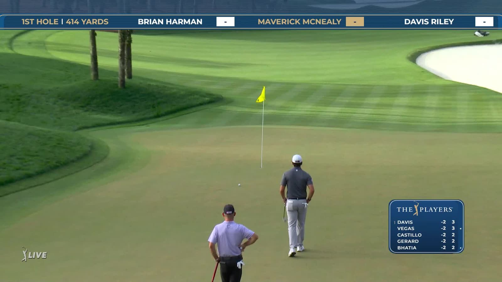 Maverick McNealy | Round 1 | 1st hole | Shot 3 | 2026 THE PLAYERS