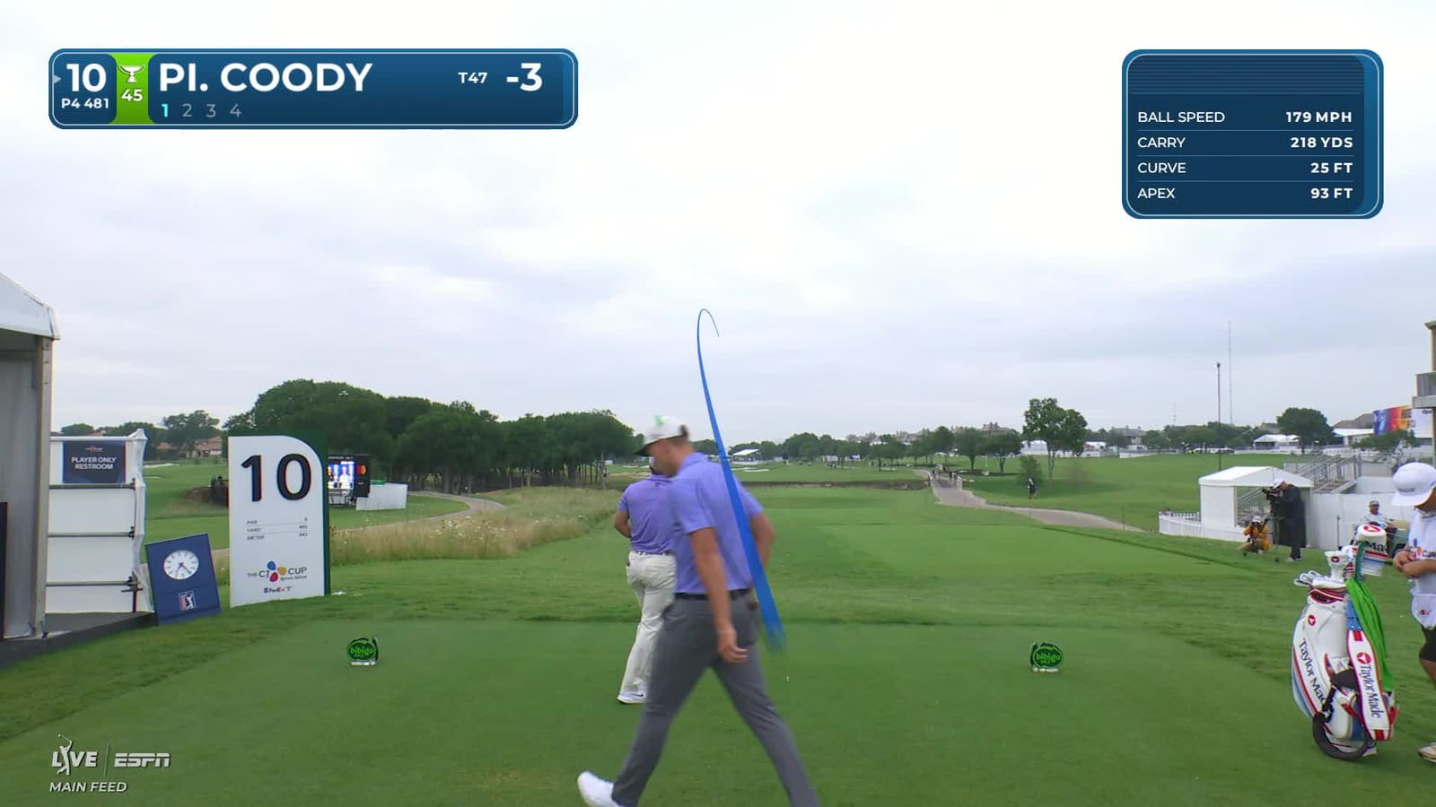 Pierceson Coody | Round 2 | 10th hole | Shot 1 | 2026 THE CJ CUP