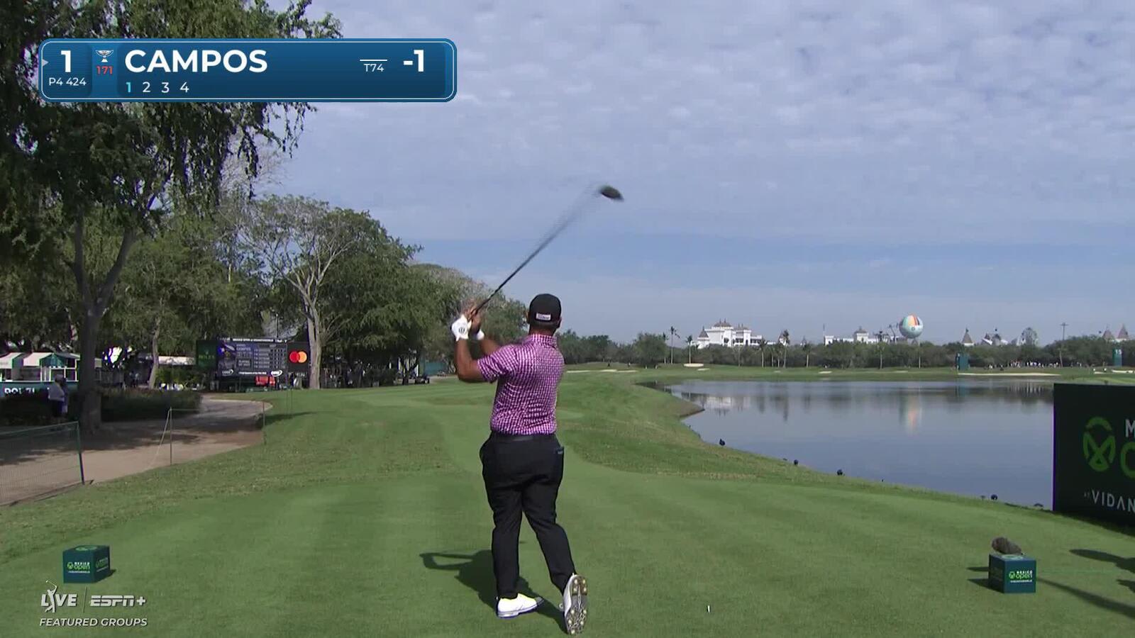 Rafael Campos | Round 2 | 1st hole | Shot 1 | 2025 Mexico Open
