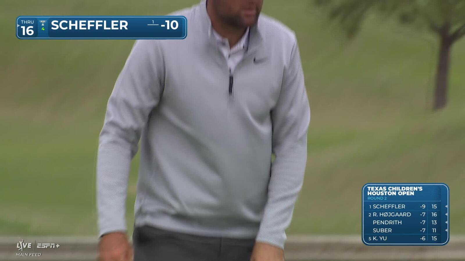 Scottie Scheffler | Round 2 | 7th hole | Shot 2 | 2025 Houston Open