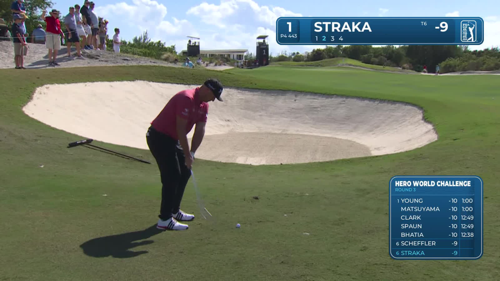 Sepp Straka | Round 3 | 1st hole | Shot 2 | 2025 Hero World Challenge