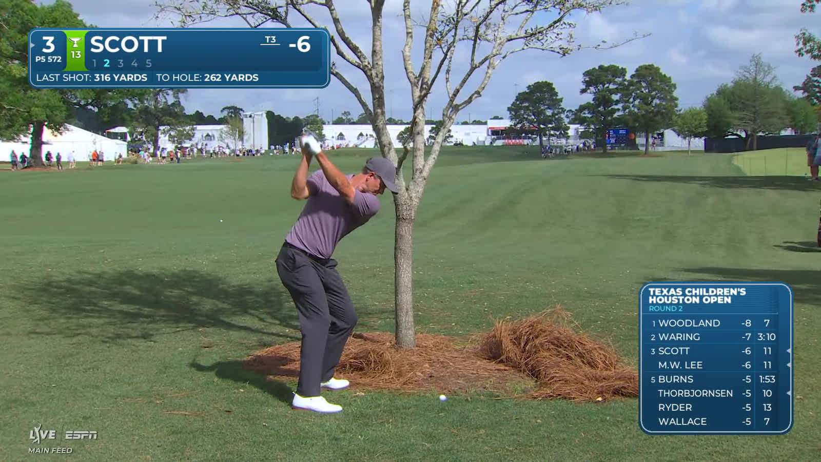 Adam Scott | Round 2 | 3rd hole | Shot 2 | 2026 Texas Children's