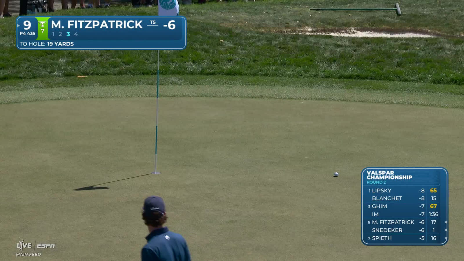 Matt Fitzpatrick | Round 2 | 9th hole | Shot 3 | 2026 Valspar