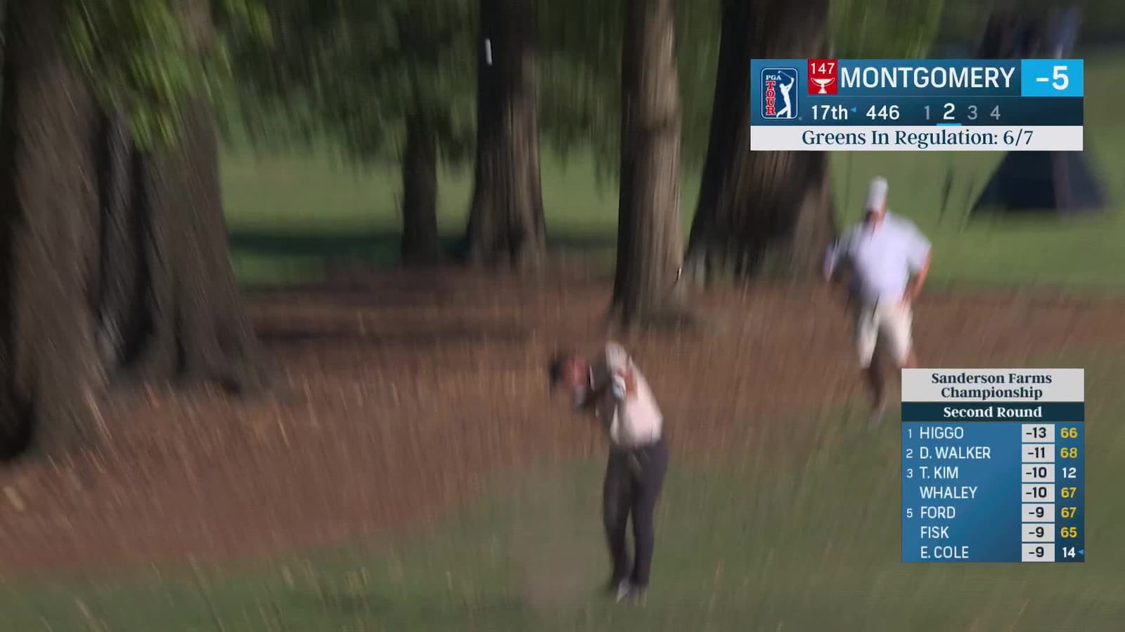 Taylor Montgomery | Round 2 | 17th hole | Shot 2 | 2025 Sanderson Farms