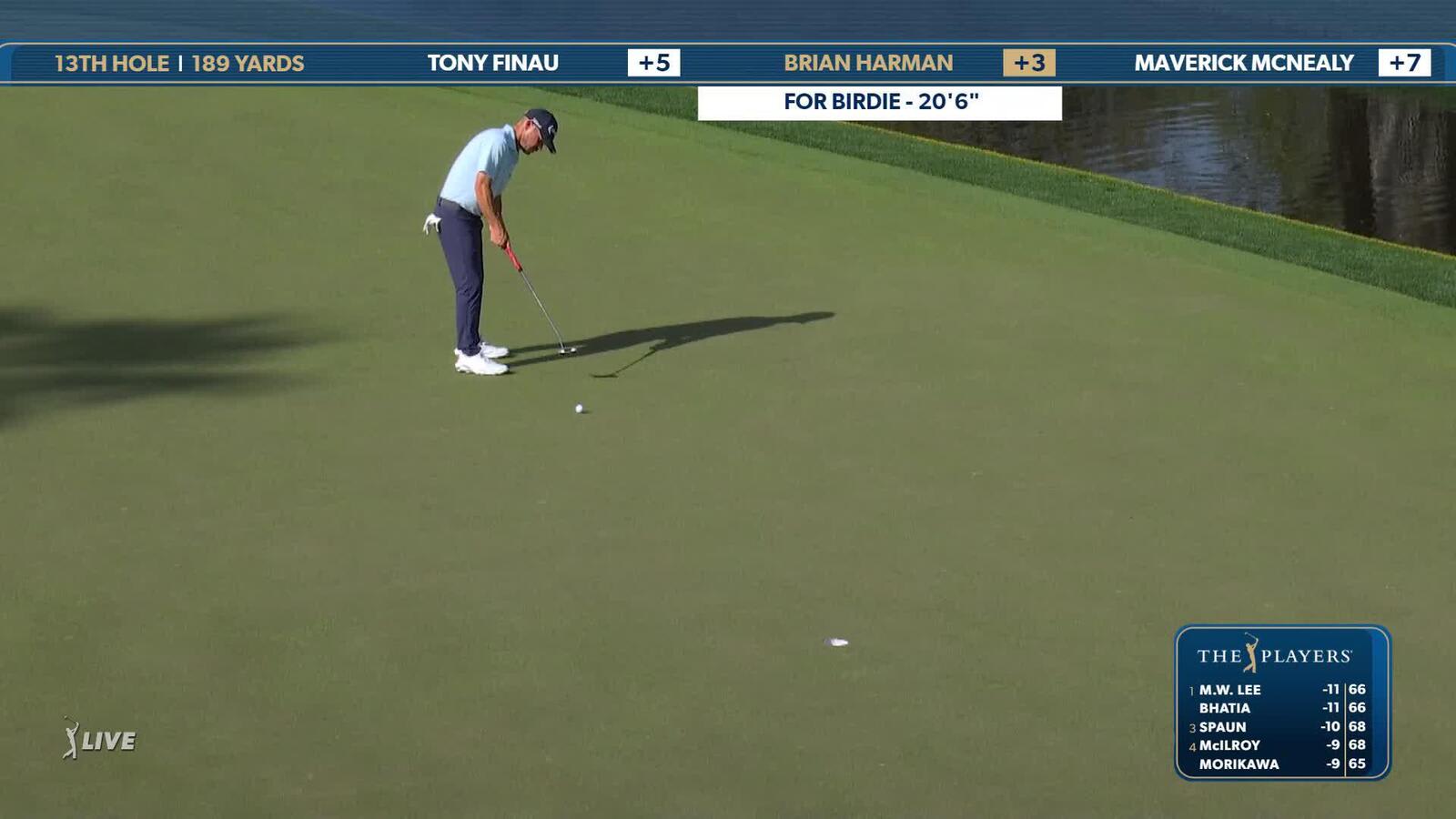 Brian Harman | Round 2 | 13th hole | Shot 3 | 2025 THE PLAYERS