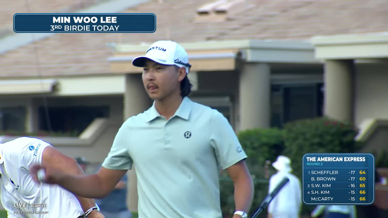 Min Woo Lee | Round 2 | 17th hole | Shot 2 | 2026 The American Express