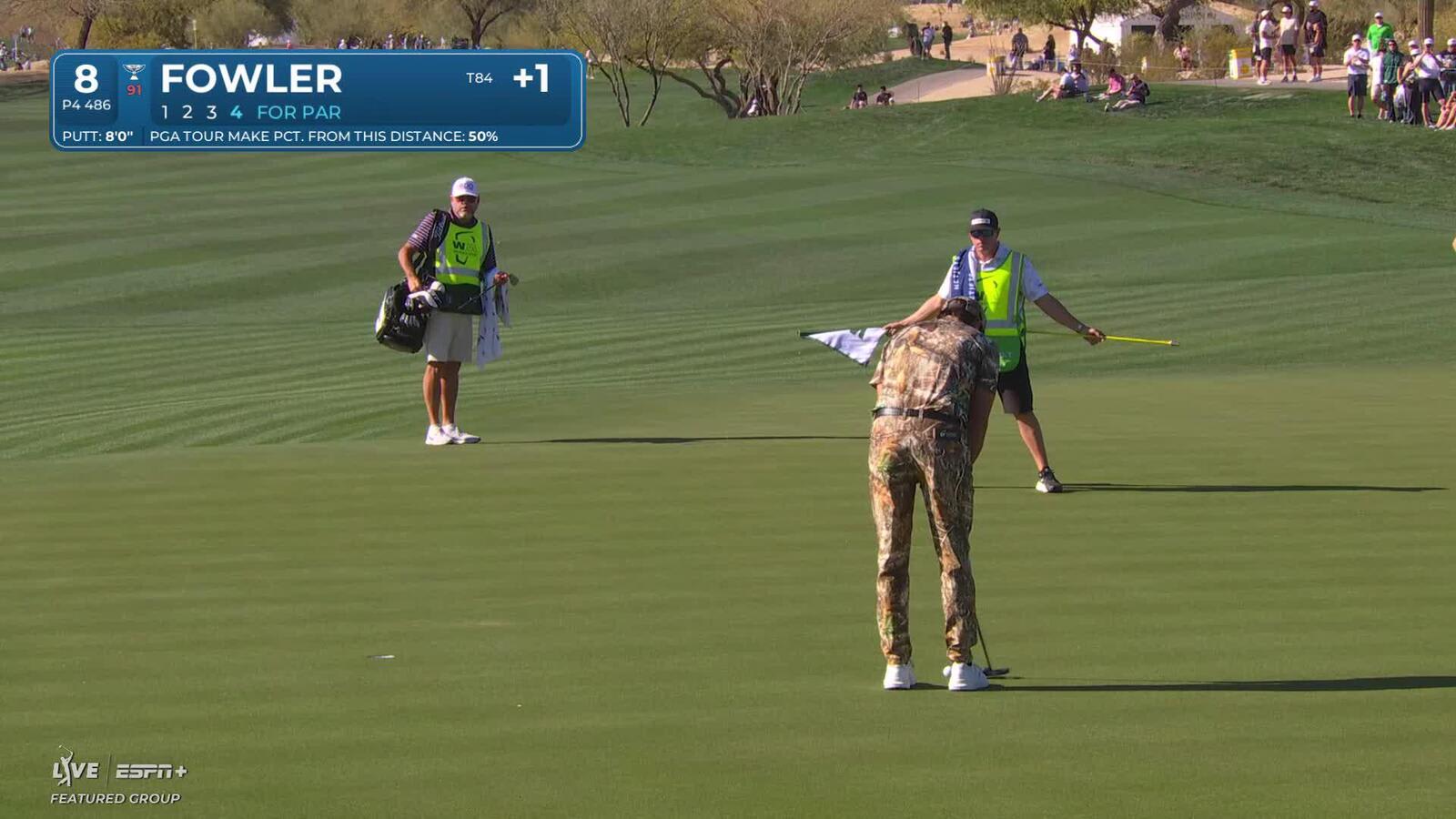Rickie Fowler | Round 1 | 8th hole | Shot 5 | 2025 WM Phoenix Open