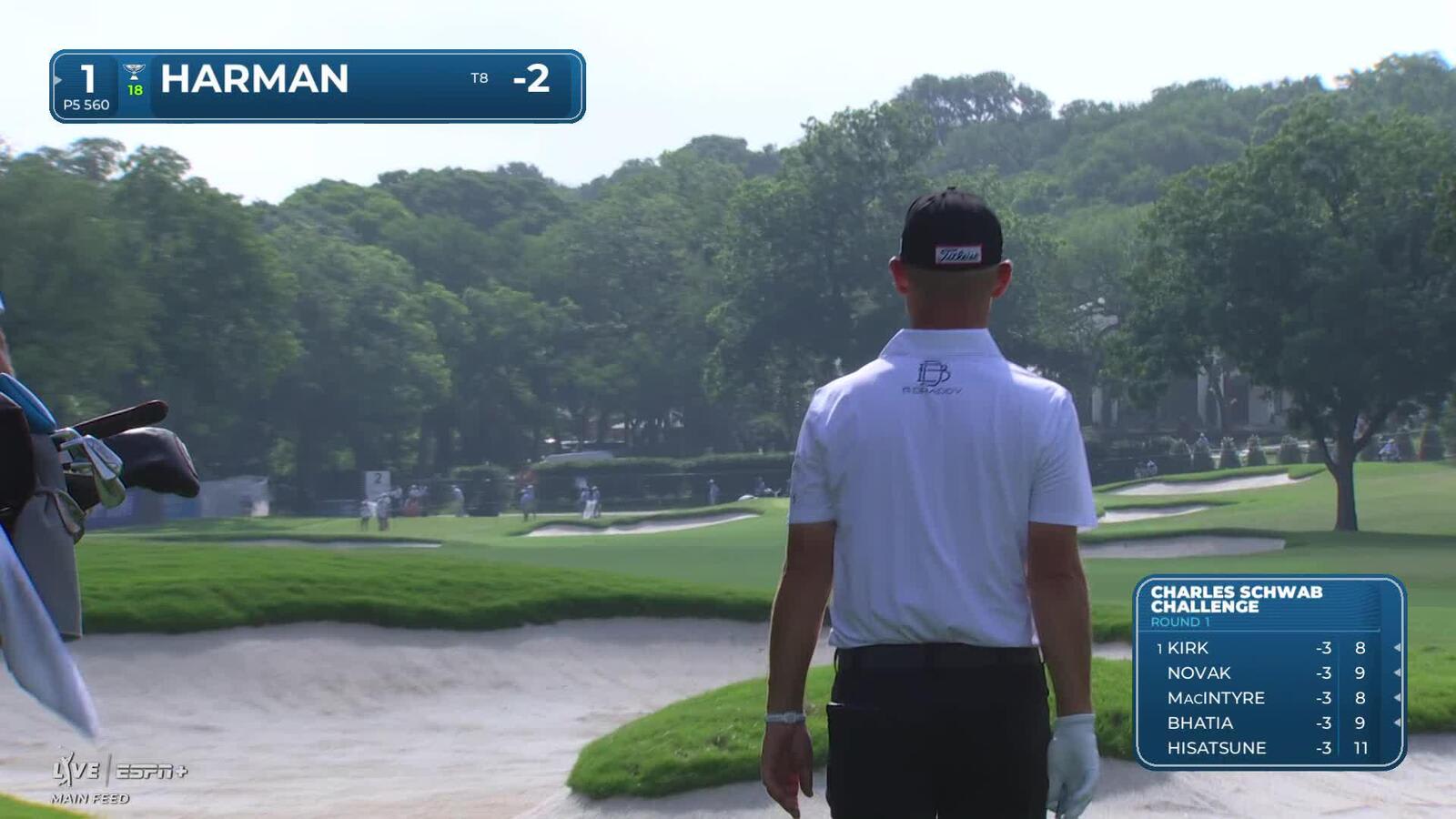 Brian Harman | Round 1 | 1st hole | Shot 2 | 2025 Charles Schwab