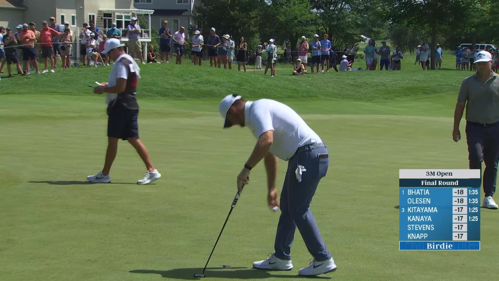 Chris Gotterup | Round 4 | 1st hole | Shot 3 | 2025 3M Open