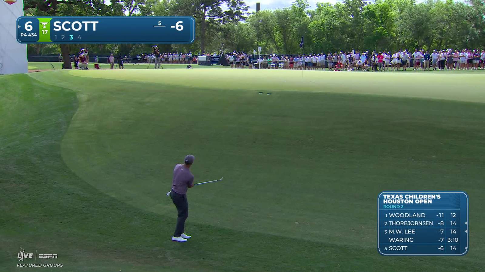 Adam Scott | Round 2 | 6th hole | Shot 3 | 2026 Texas Children's
