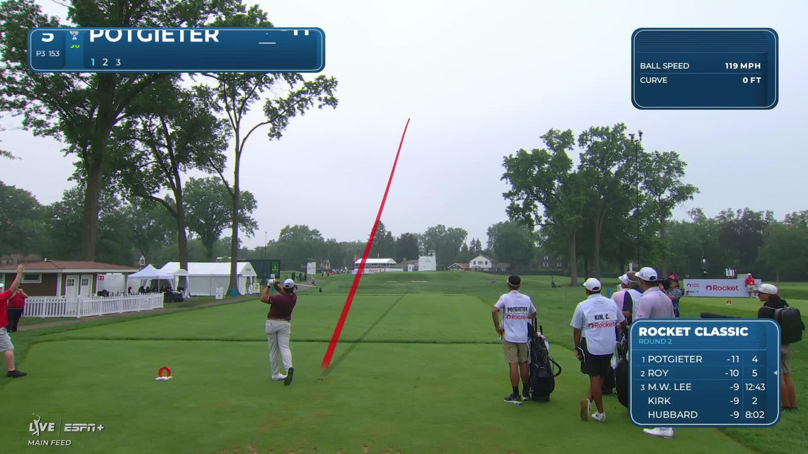 Aldrich Potgieter | Round 2 | 5th hole | Shot 1 | 2025 Rocket Classic