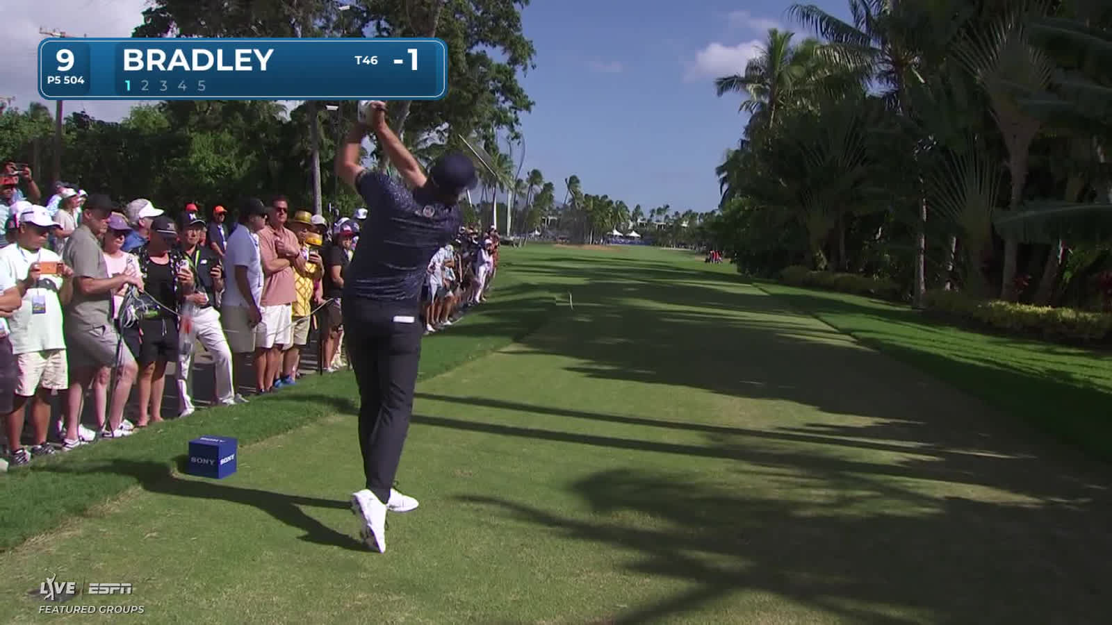 Keegan Bradley | Round 1 | 9th hole | Shot 1 | 2026 Sony Open