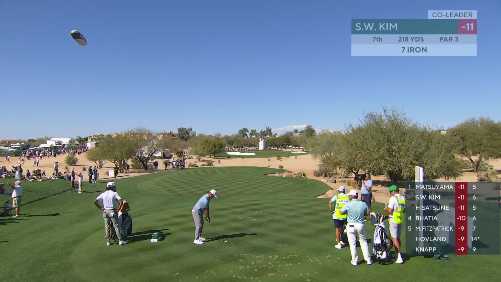 Si Woo Kim | Round 3 | 7th hole | Shot 1 | 2026 WM Phoenix Open