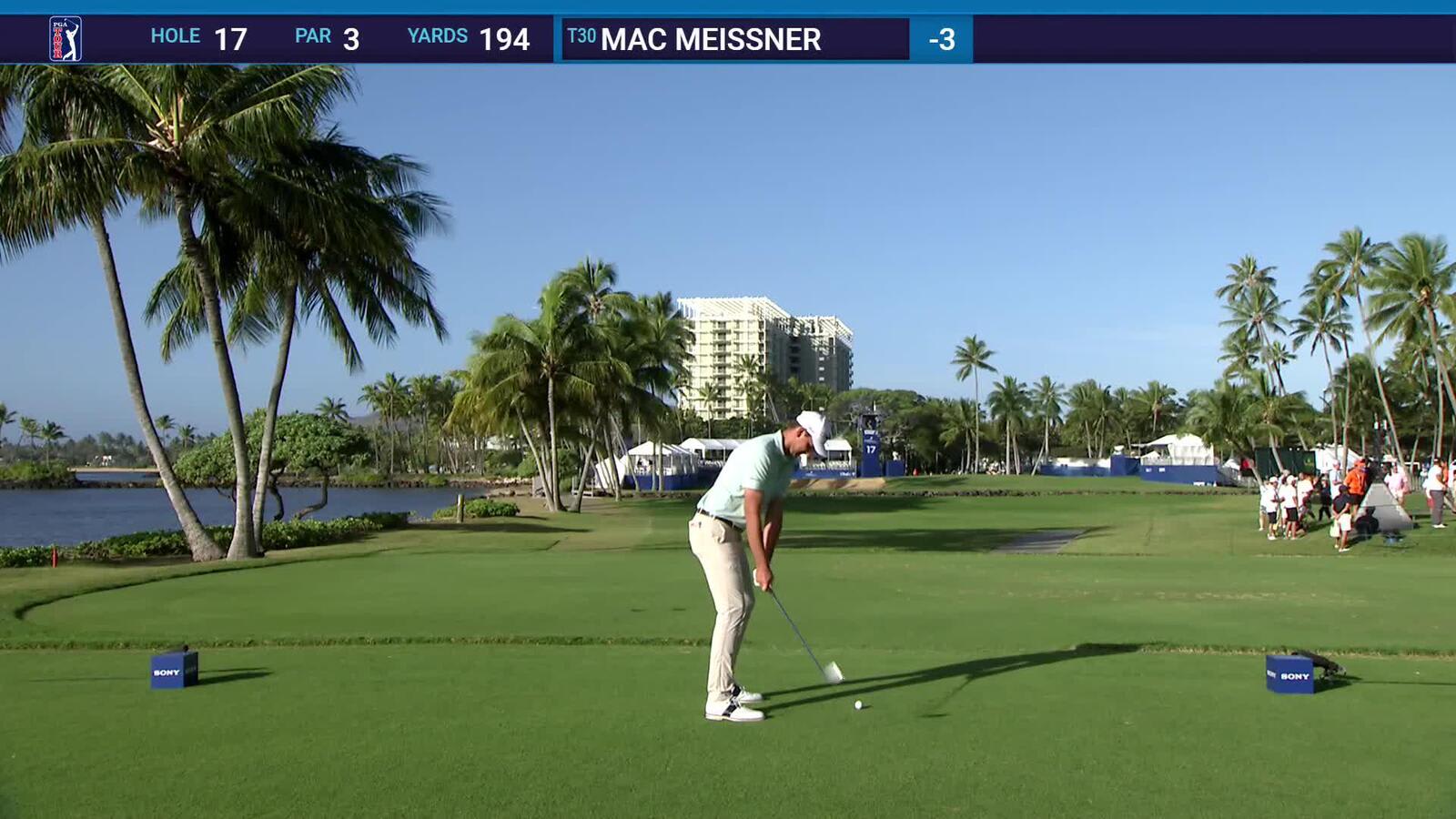 Mac Meissner | Round 2 | 17th hole | Shot 1 | 2025 Sony Open
