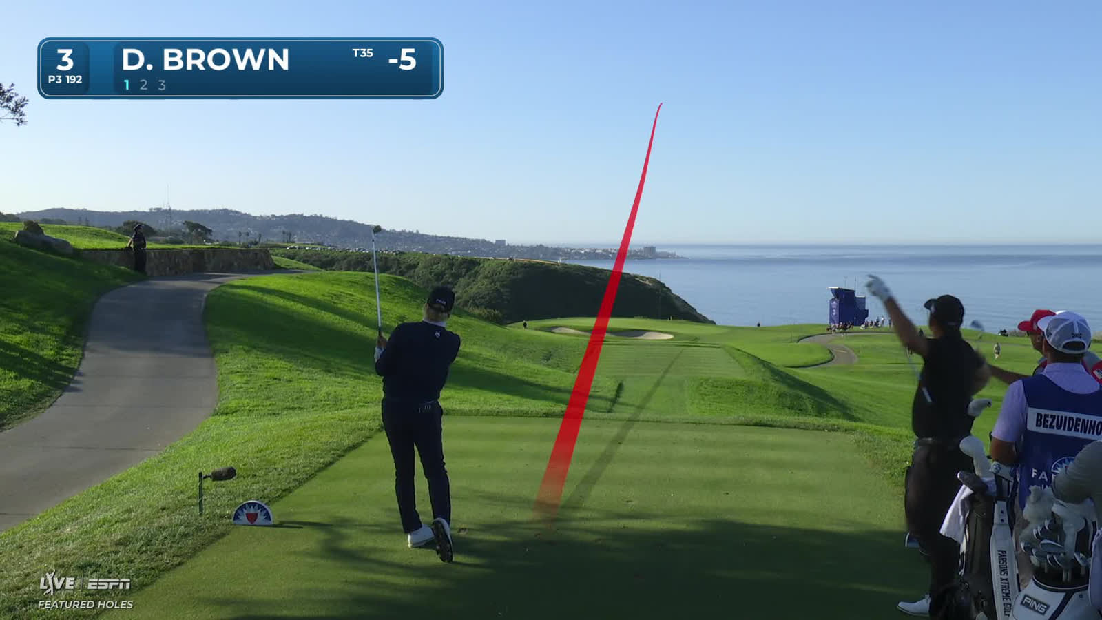Daniel Brown | Round 3 | 3rd hole | Shot 1 | 2026 Farmers