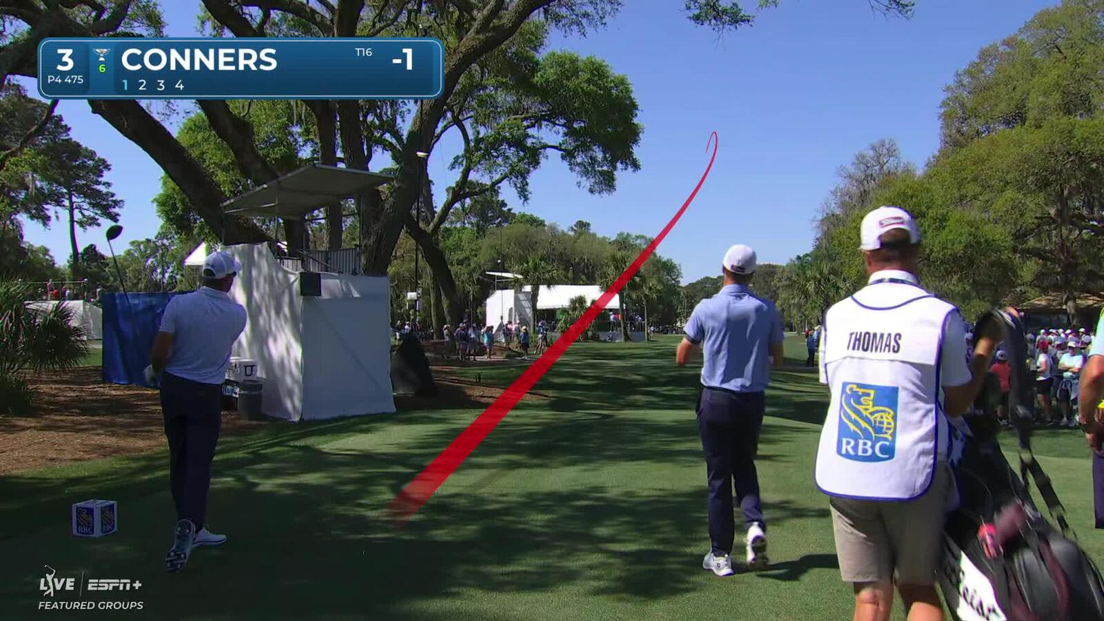 Corey Conners | Round 1 | 3rd hole | Shot 1 | 2025 RBC Heritage