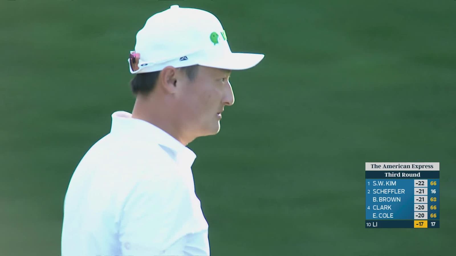 Haotong Li | Round 3 | 18th hole | Shot 4 | 2026 The American Express