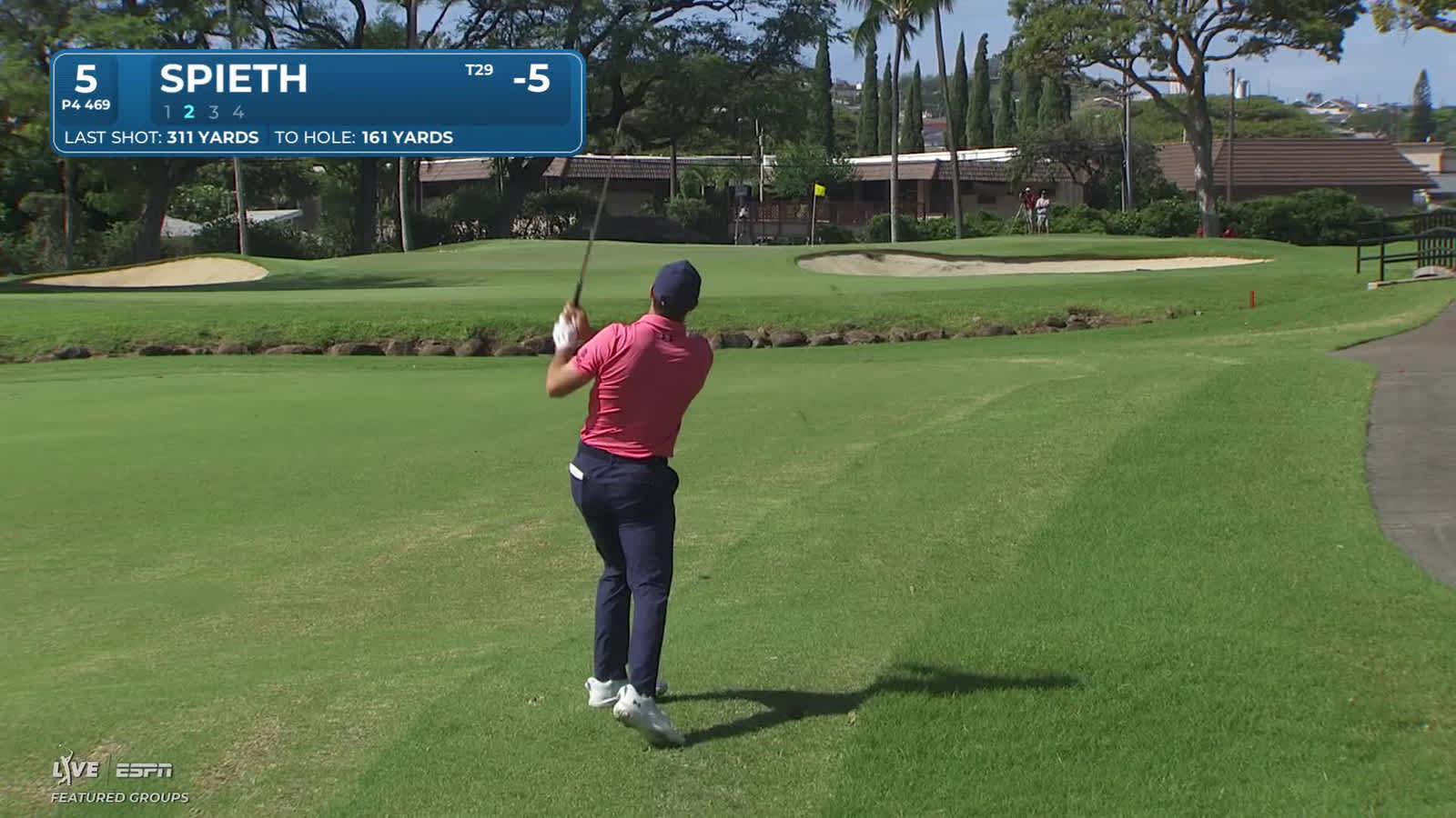 Jordan Spieth | Round 3 | 5th hole | Shot 2 | 2026 Sony Open