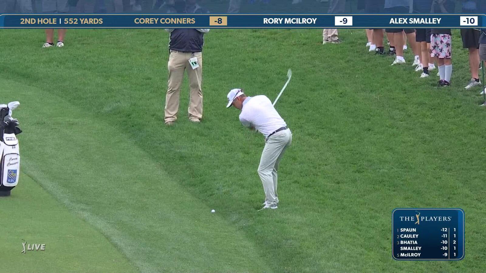Corey Conners | Round 4 | 2nd hole | Shot 3 | 2025 THE PLAYERS