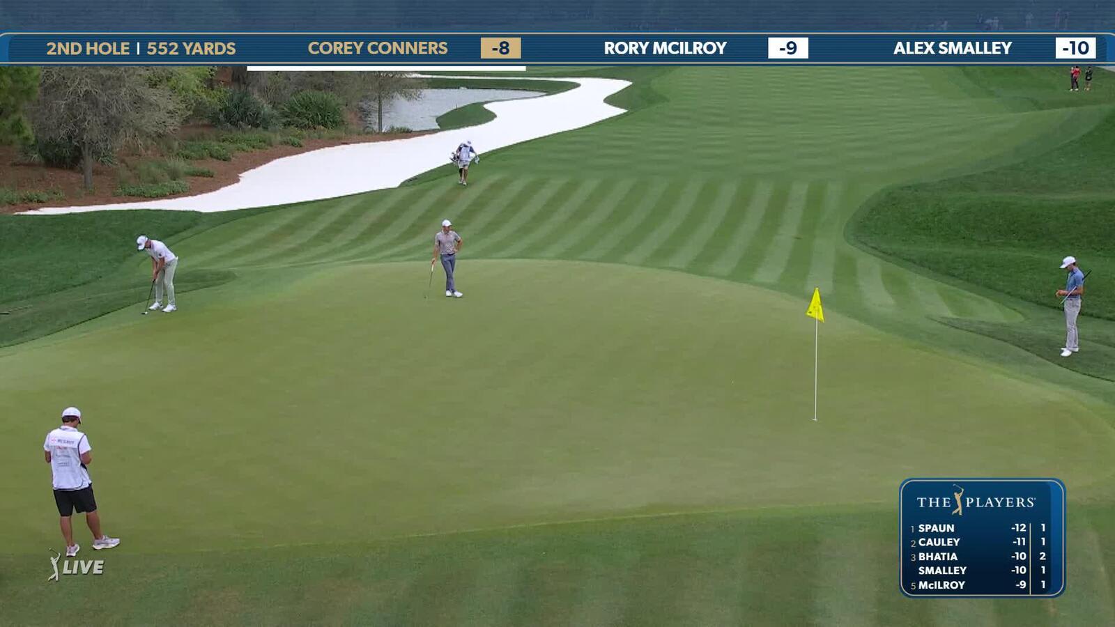 Corey Conners | Round 4 | 2nd hole | Shot 4 | 2025 THE PLAYERS