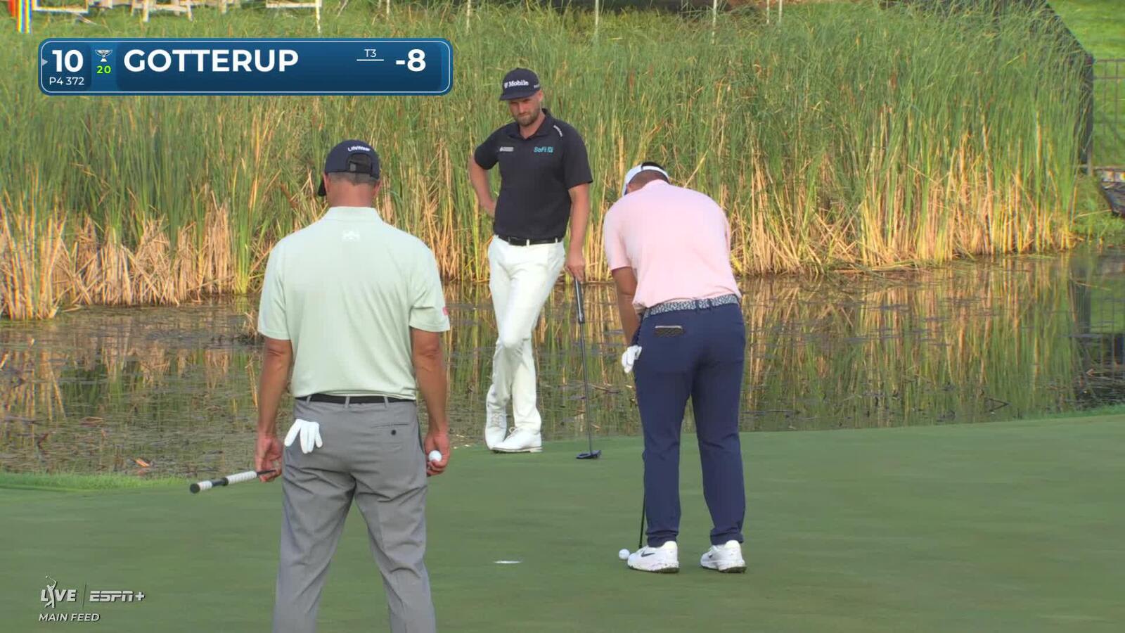 Chris Gotterup | Round 2 | 10th hole | Shot 4 | 2025 3M Open