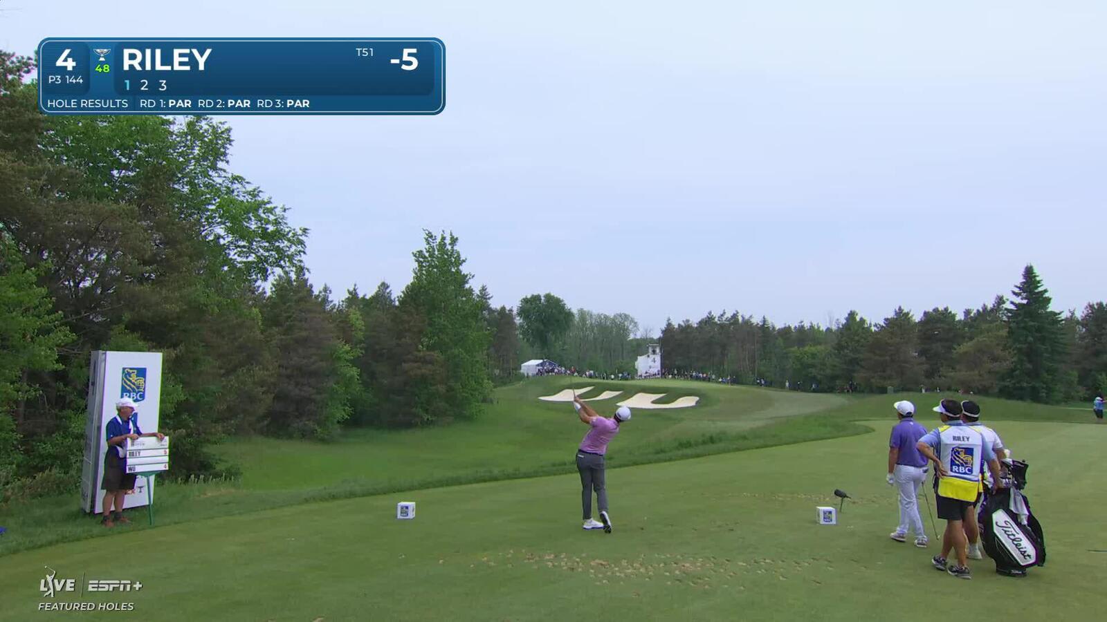 Davis Riley | Round 4 | 4th hole | Shot 1 | 2025 RBC Canadian