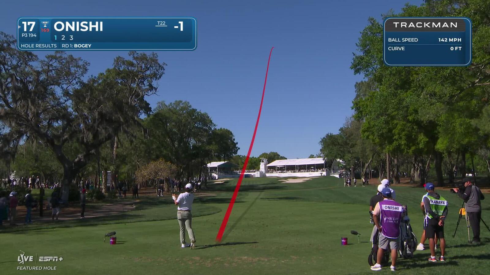 Kaito Onishi | Round 2 | 17th hole | Shot 1 | 2025 Valspar