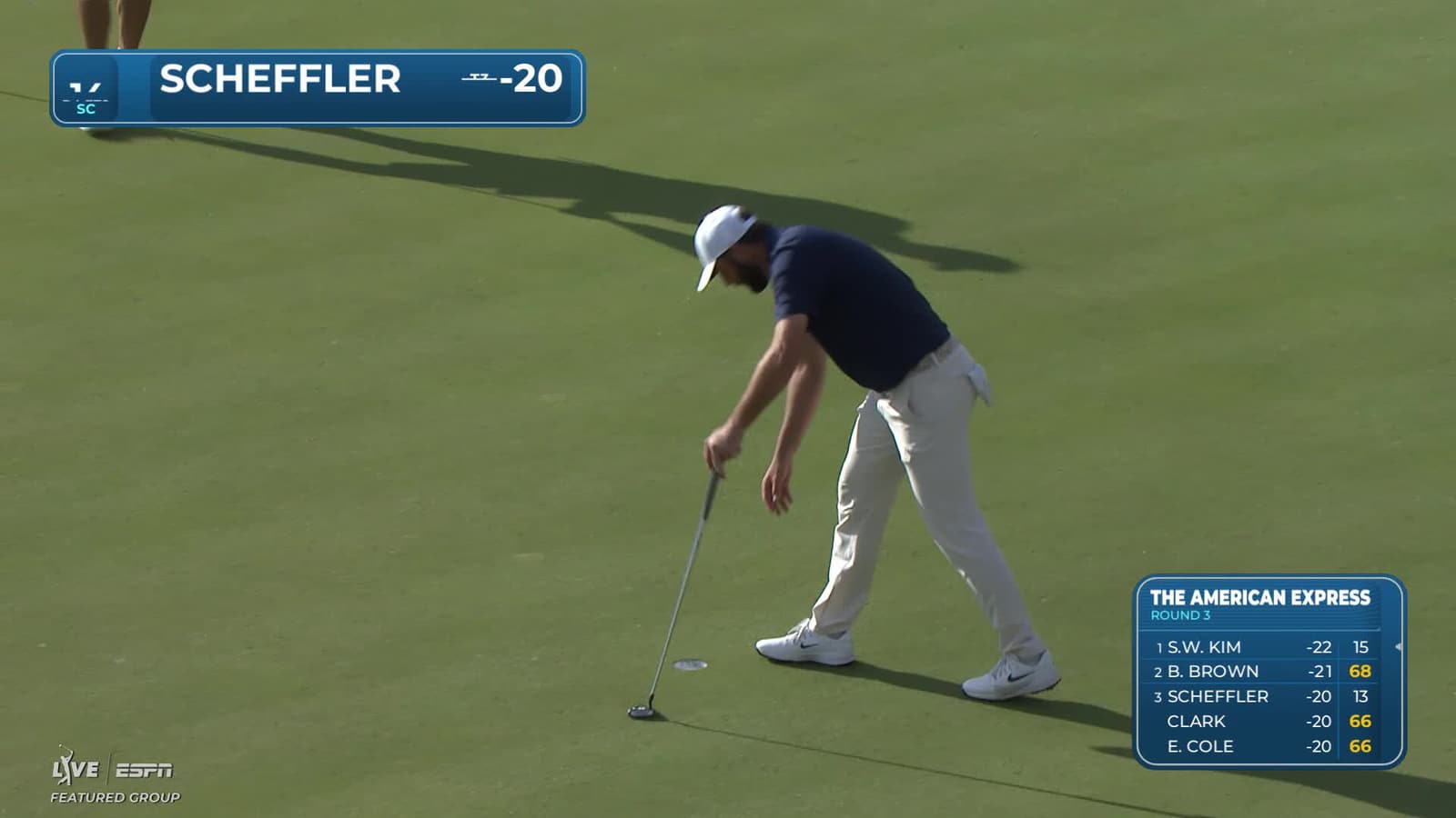 Scottie Scheffler | Round 3 | 14th hole | Shot 4 | 2026 The American ...