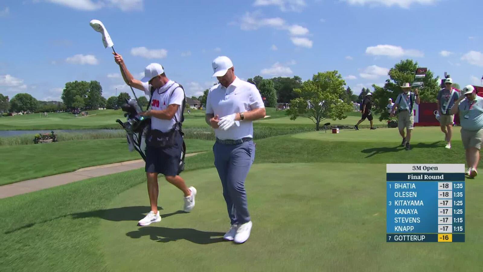 Chris Gotterup | Round 4 | 1st hole | Shot 1 | 2025 3M Open