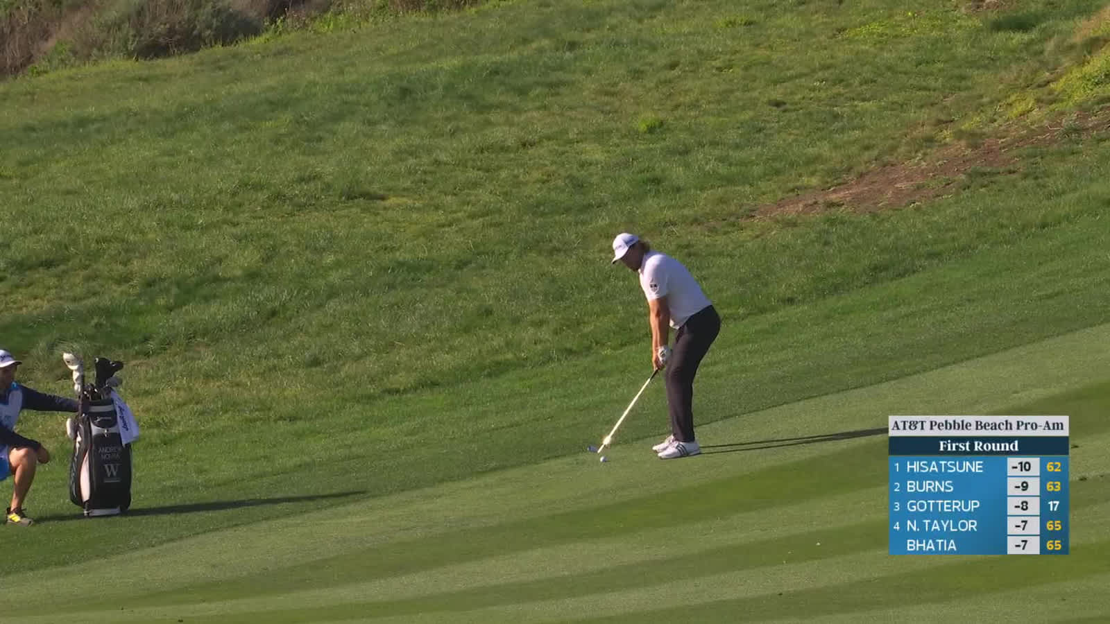 Andrew Novak | Round 1 | 9th hole | Shot 2 | 2026 AT&T Pebble Beach