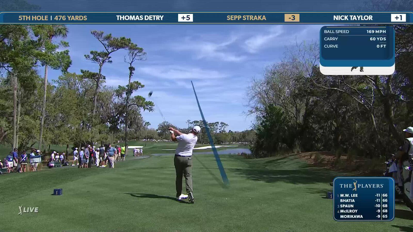 Sepp Straka | Round 2 | 5th hole | Shot 1 | 2025 THE PLAYERS