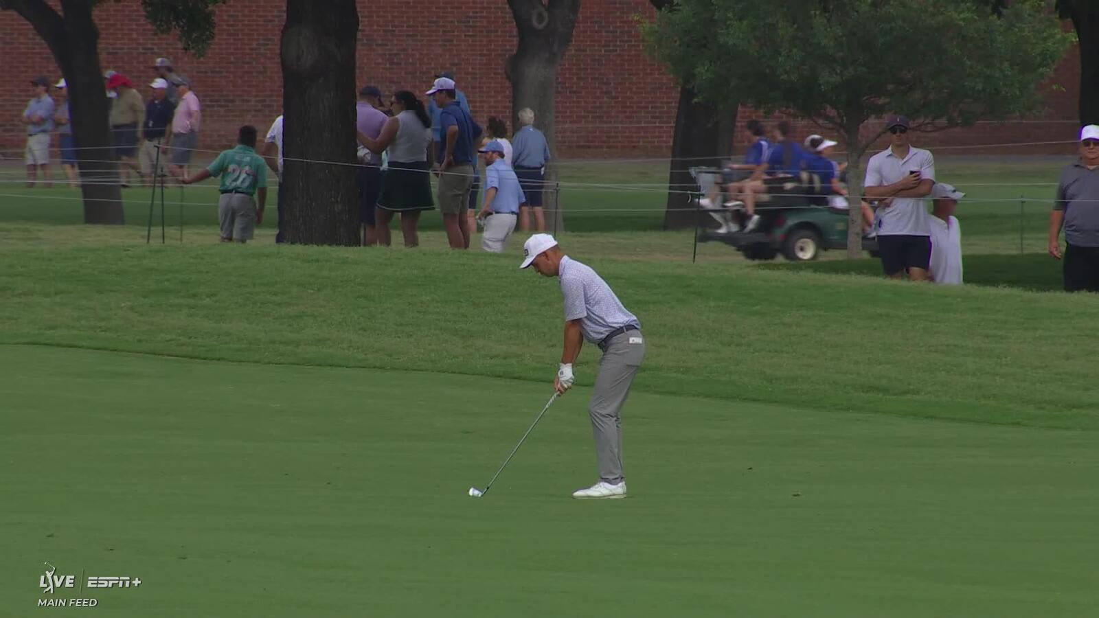 Sam Stevens | Round 4 | 1st hole | Shot 2 | 2025 Charles Schwab