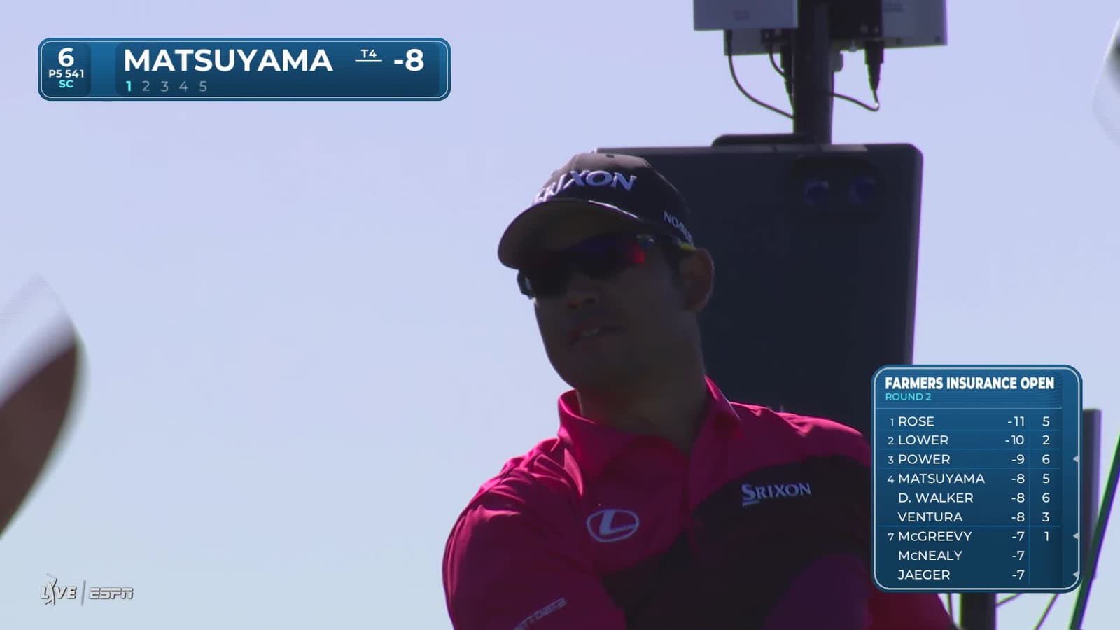 Hideki Matsuyama | Round 2 | 6th hole | Shot 1 | 2026 Farmers