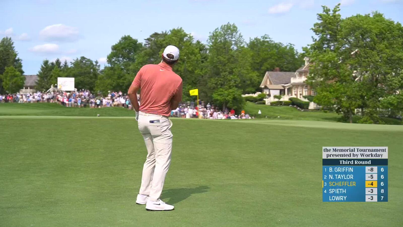 Scottie Scheffler | Round 3 | 7th hole | Shot 3 | 2025 the Memorial