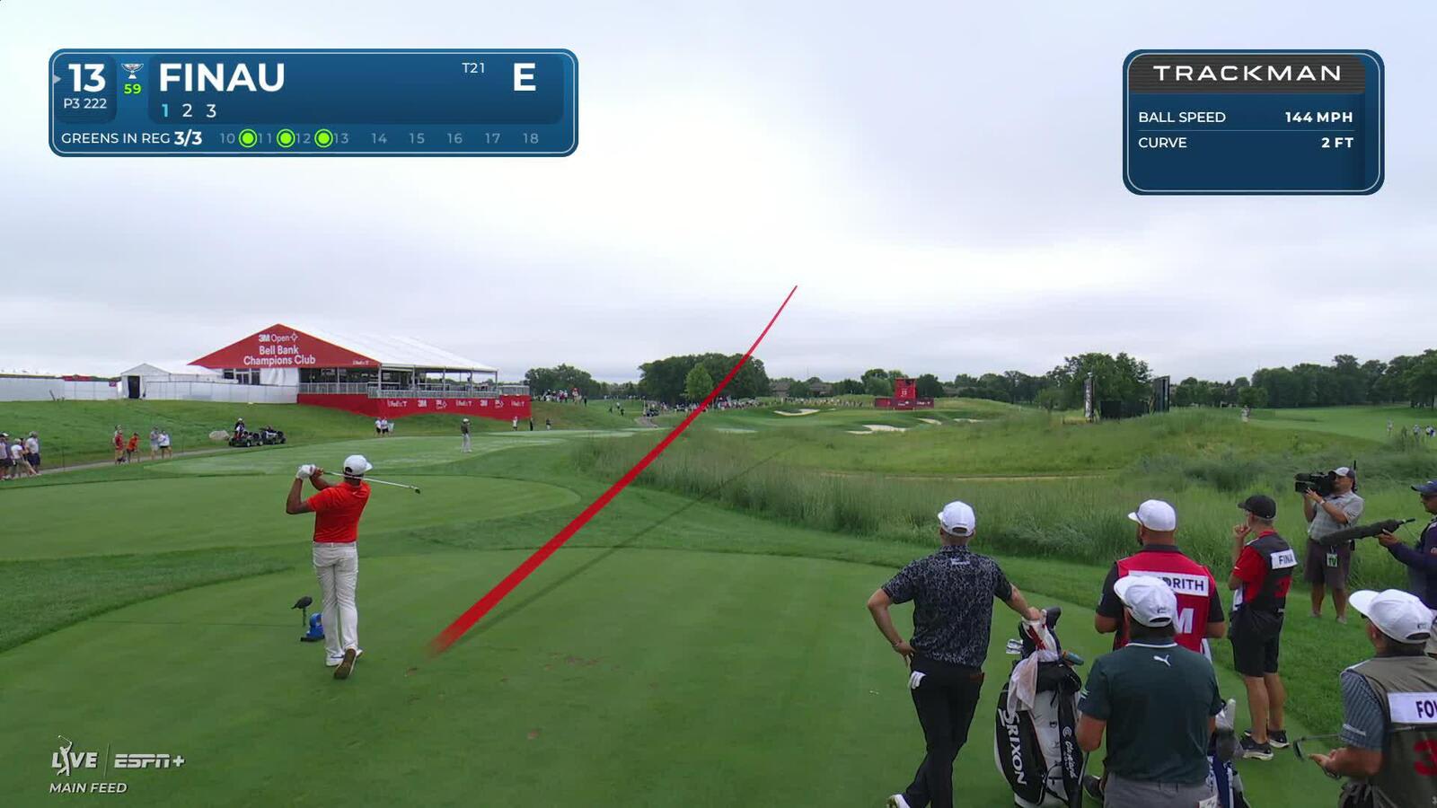 Tony Finau | Round 1 | 13th hole | Shot 1 | 2025 3M Open