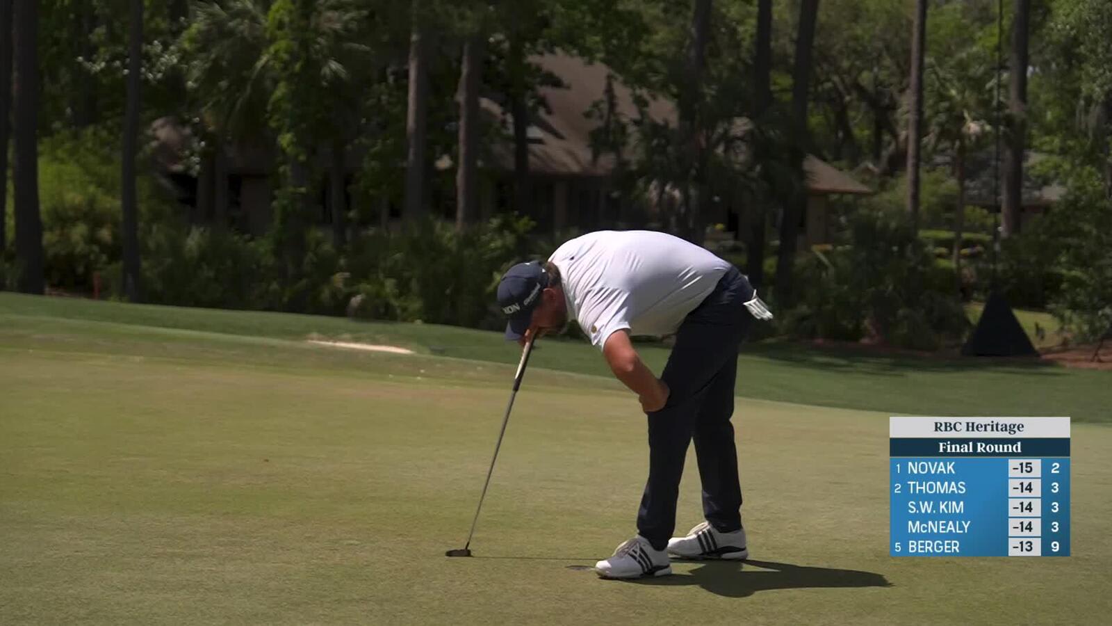 Andrew Novak | Round 4 | 3rd hole | Shot 5 | 2025 RBC Heritage