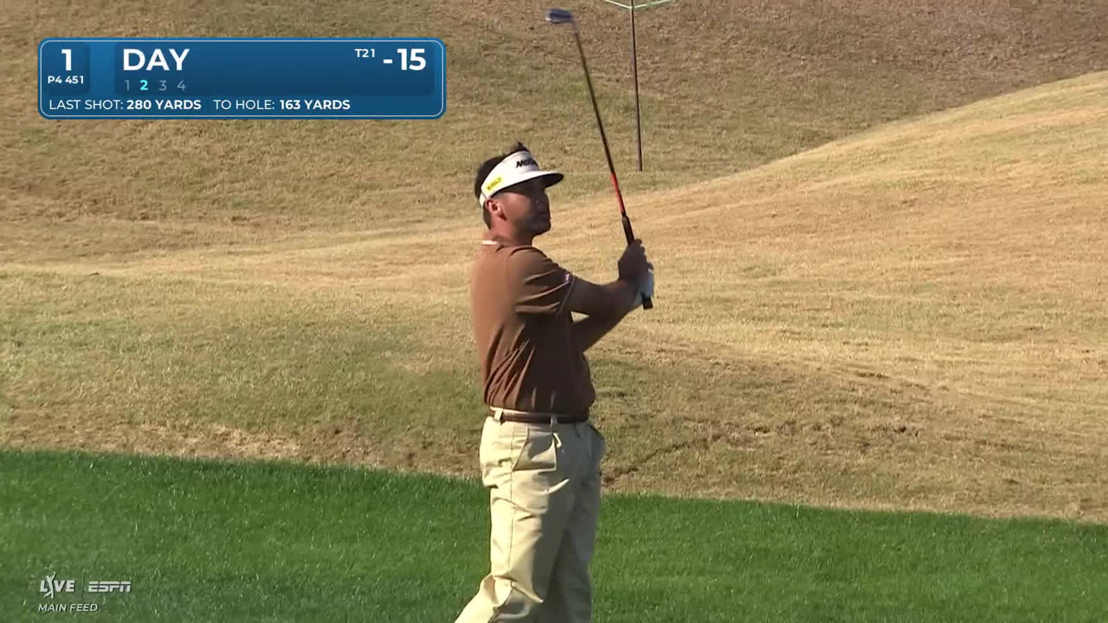 Jason Day | Round 4 | 1st hole | Shot 2 | 2026 The American Express