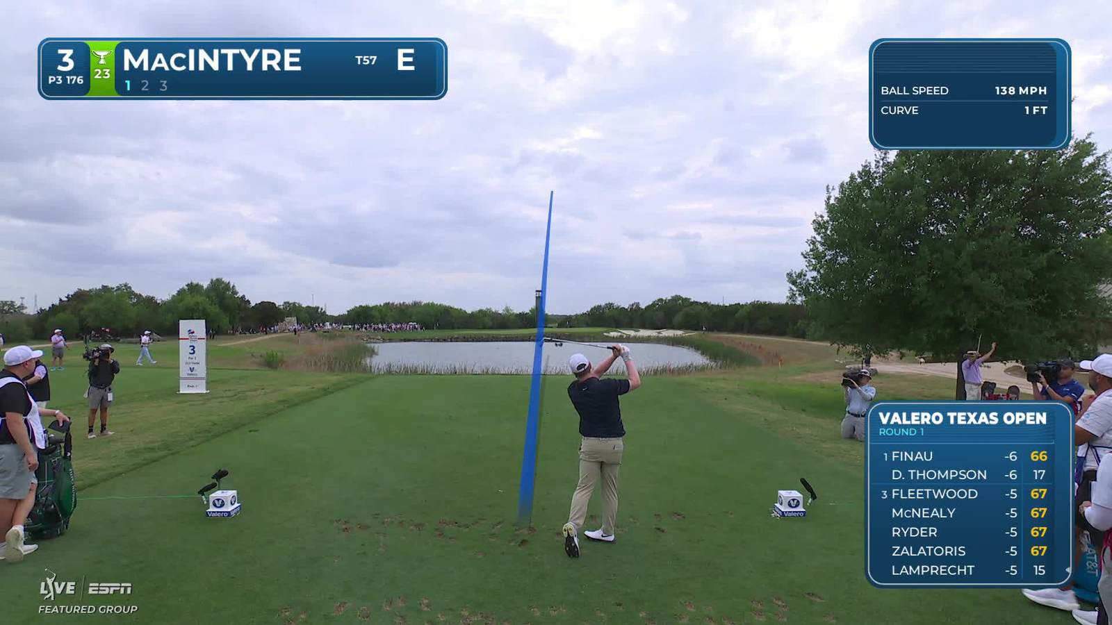 Robert MacIntyre | Round 1 | 3rd hole | Shot 1 | 2026 Valero