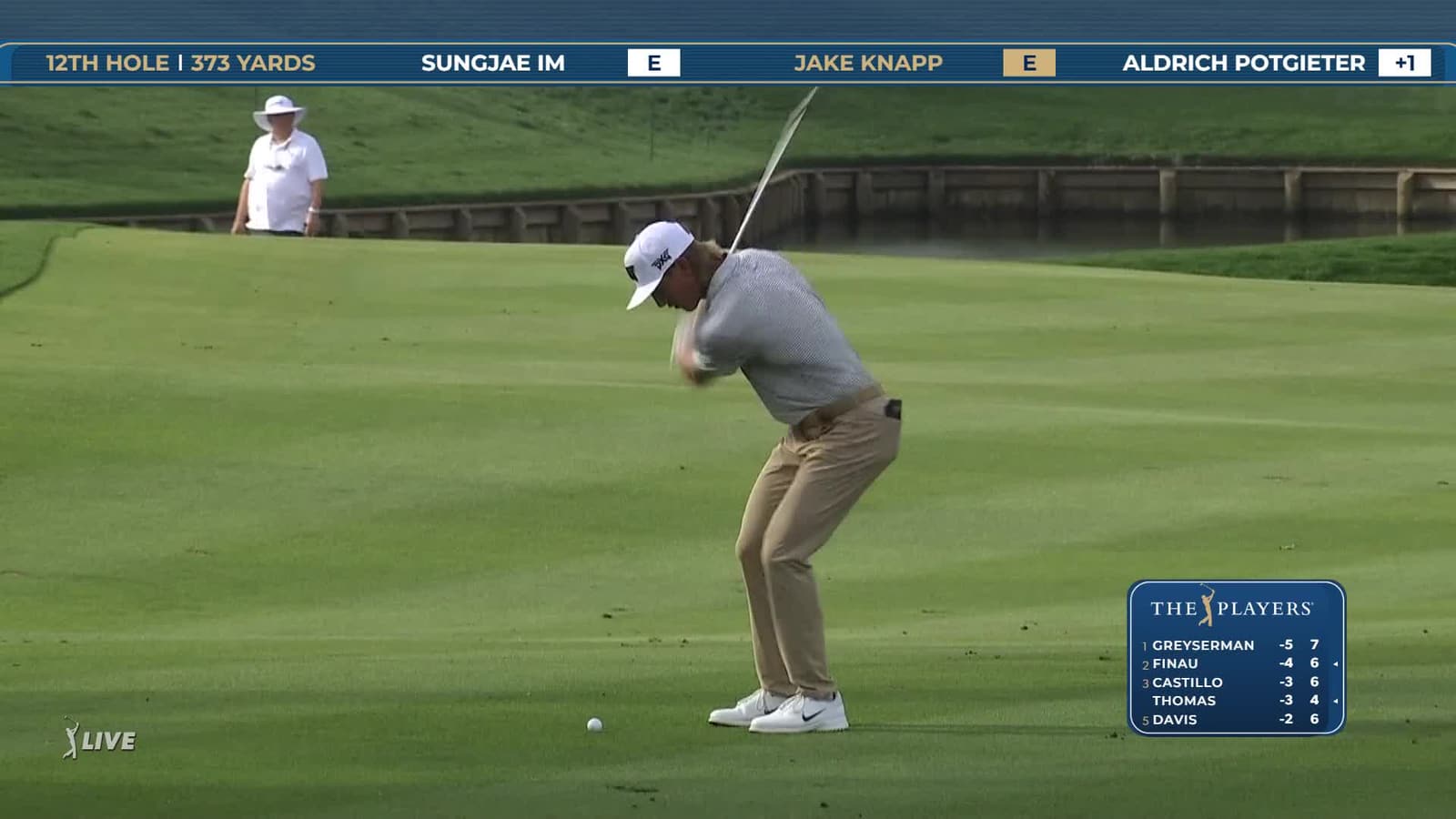 Jake Knapp | Round 1 | 12th hole | Shot 2 | 2026 THE PLAYERS