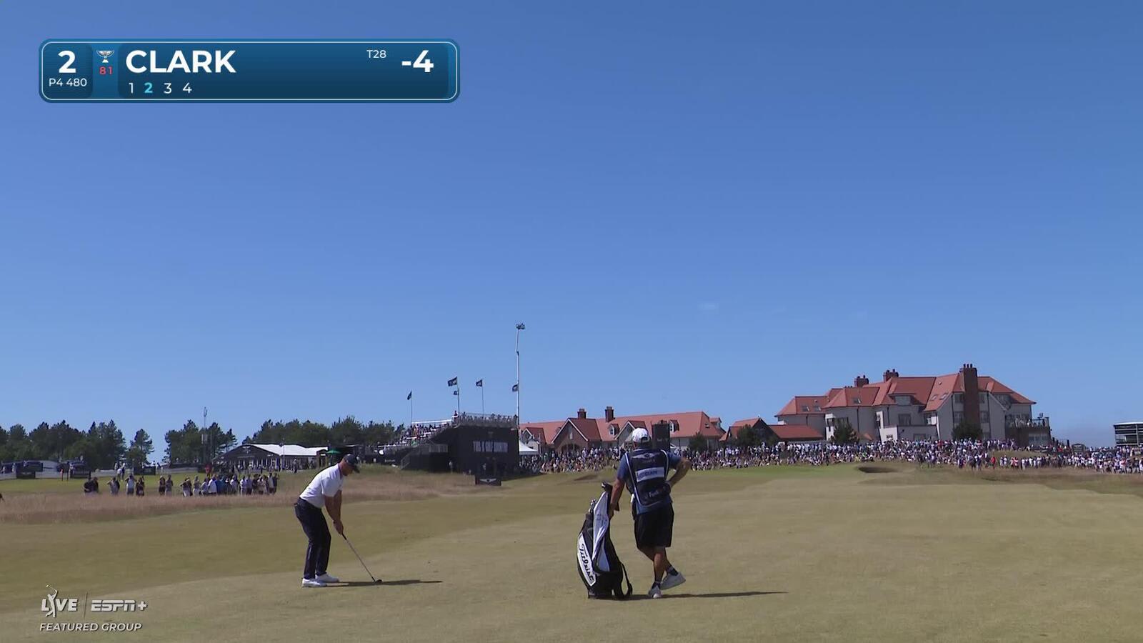 Wyndham Clark | Round 3 | 2nd hole | Shot 2 | 2025 Genesis Scottish Open