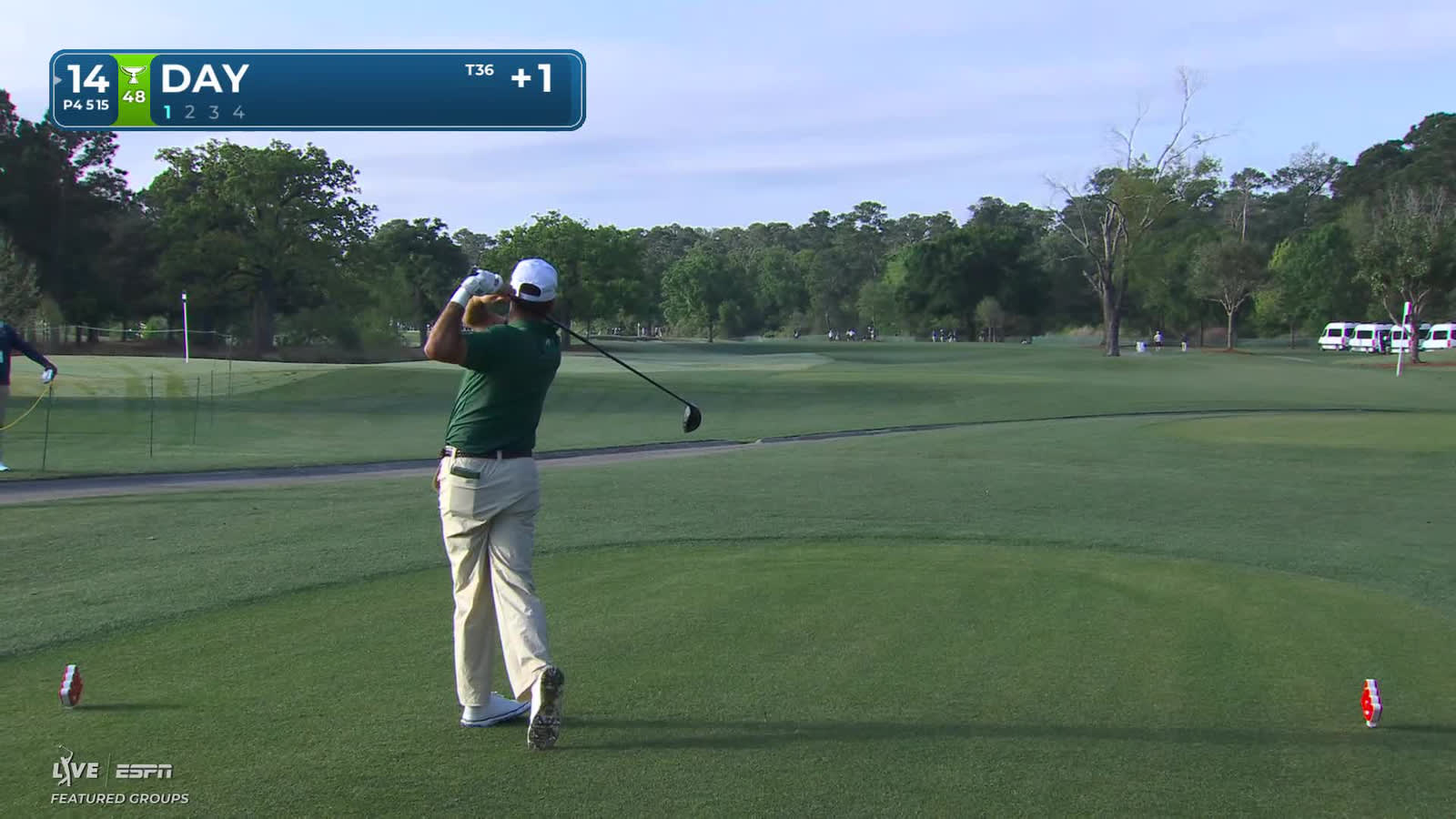 Jason Day | Round 1 | 14th hole | Shot 1 | -1