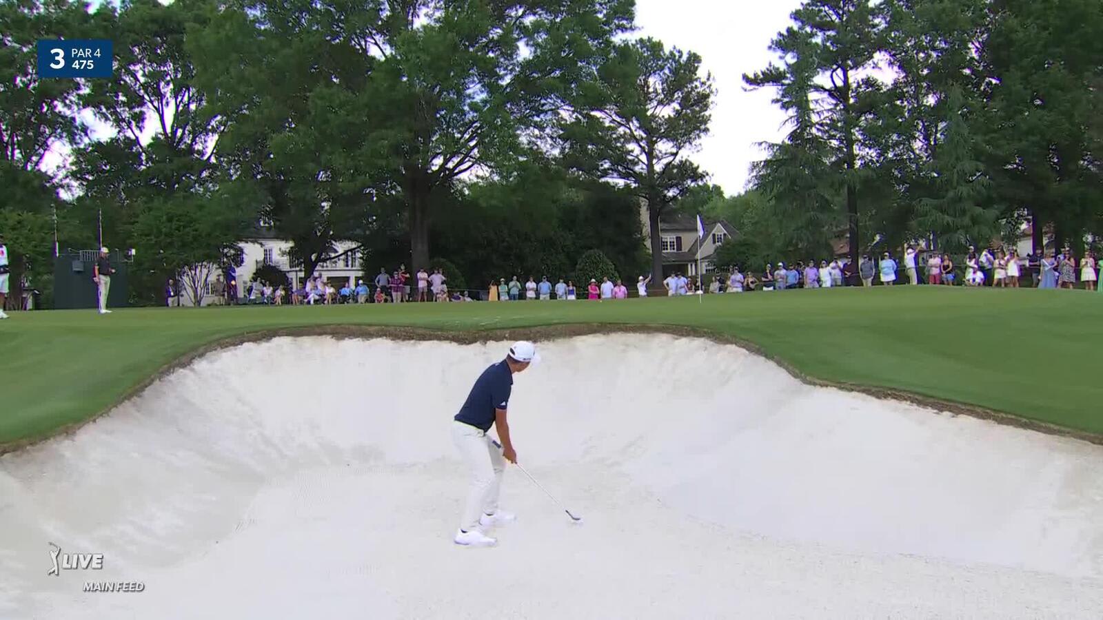 Collin Morikawa | 2024 Wells Fargo | Round 2 | 3rd hole | Shot 3