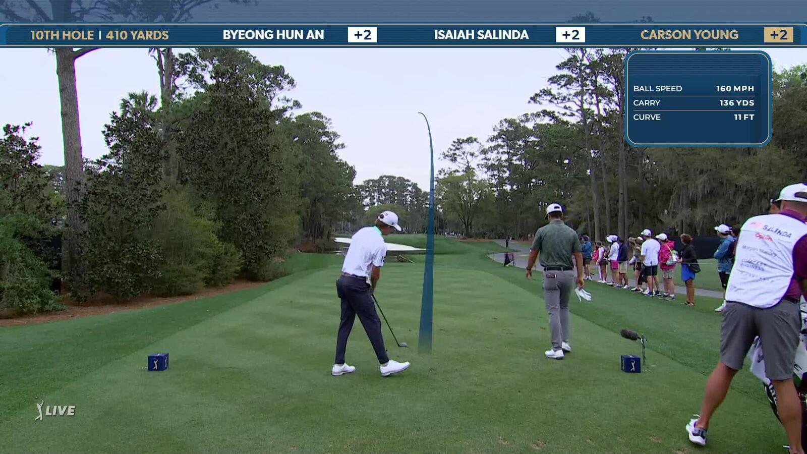 Carson Young | Round 4 | 10th hole | Shot 1 | 2025 THE PLAYERS