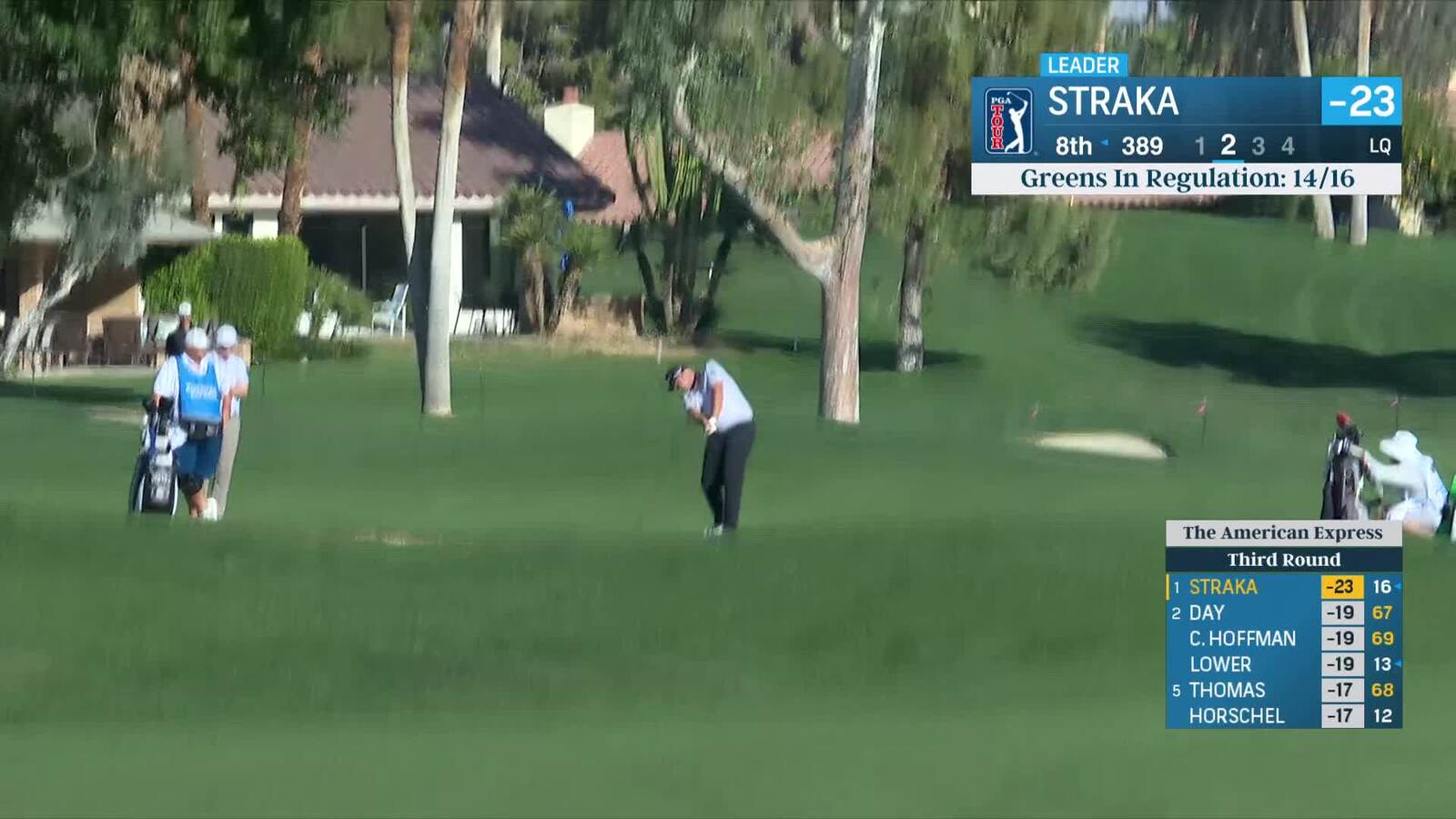 Sepp Straka | Round 3 | 8th hole | Shot 2 | 2025 The American Express