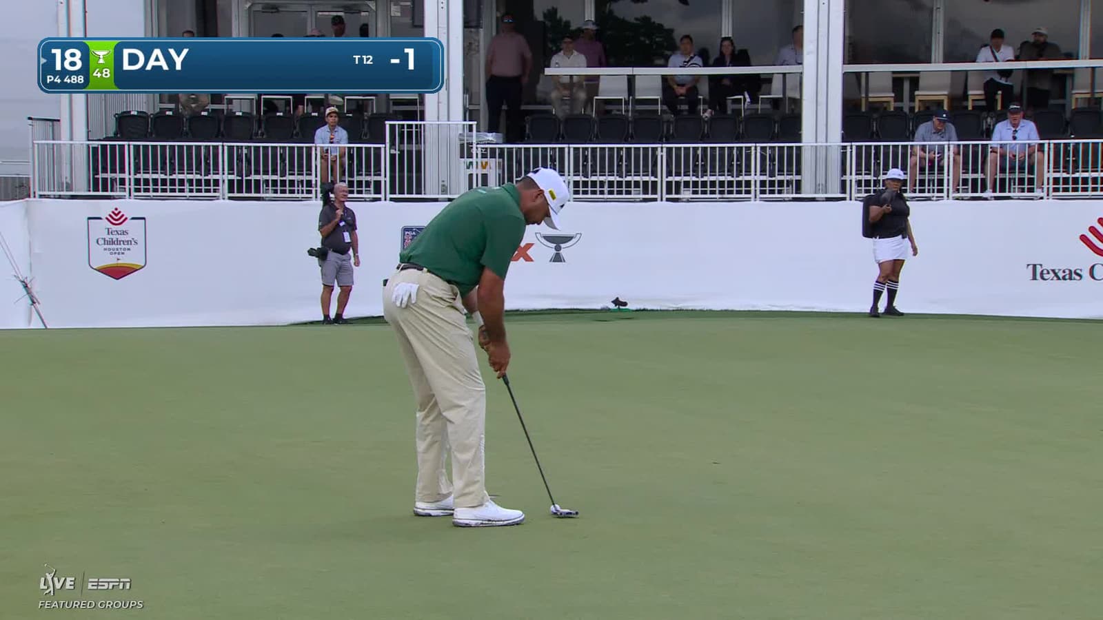 Jason Day | Round 1 | 18th hole | Shot 4 | -1 Houston Open