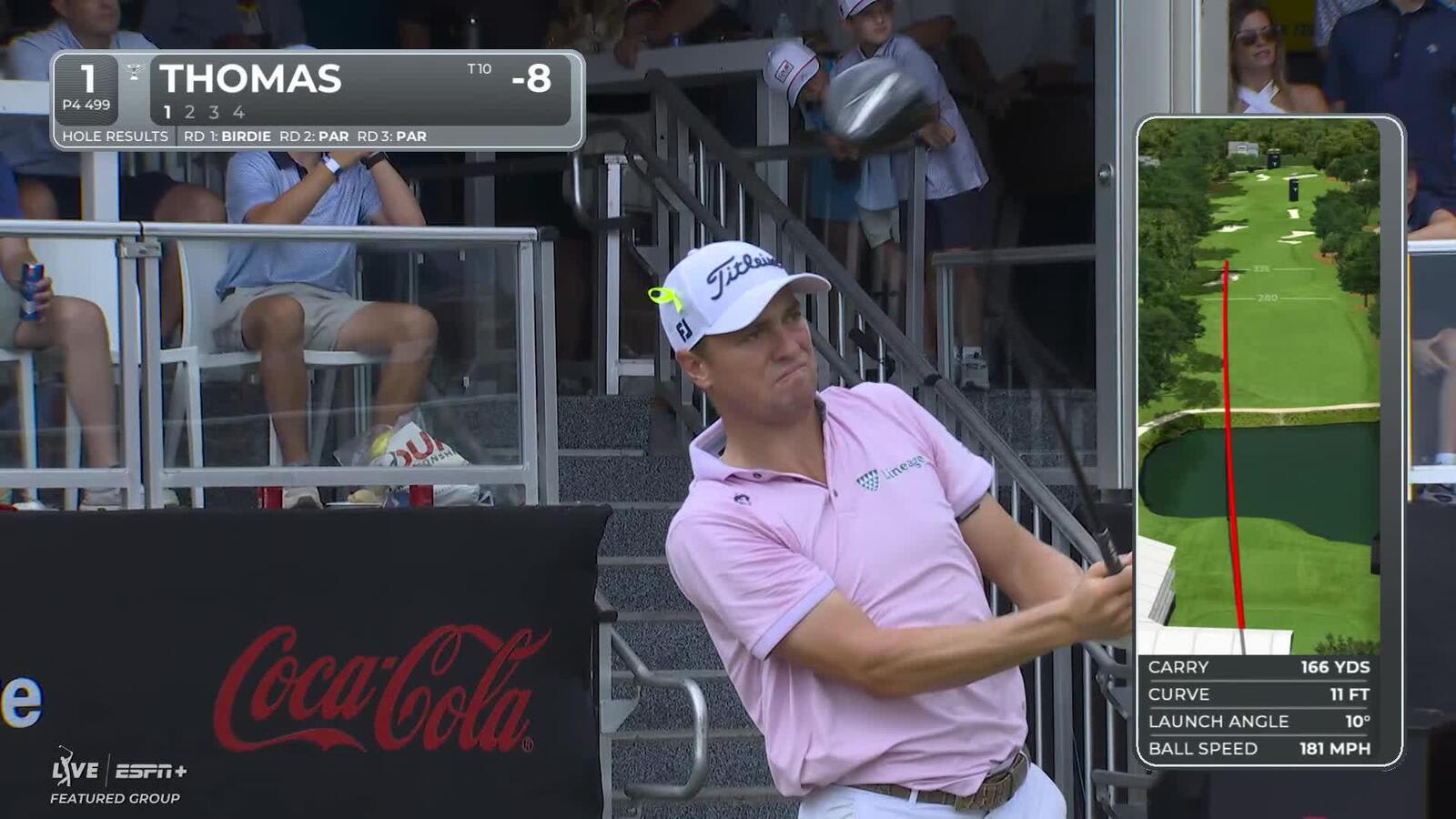 Justin Thomas | Round 4 | 1st hole | Shot 1 | 2025 TOUR Championship