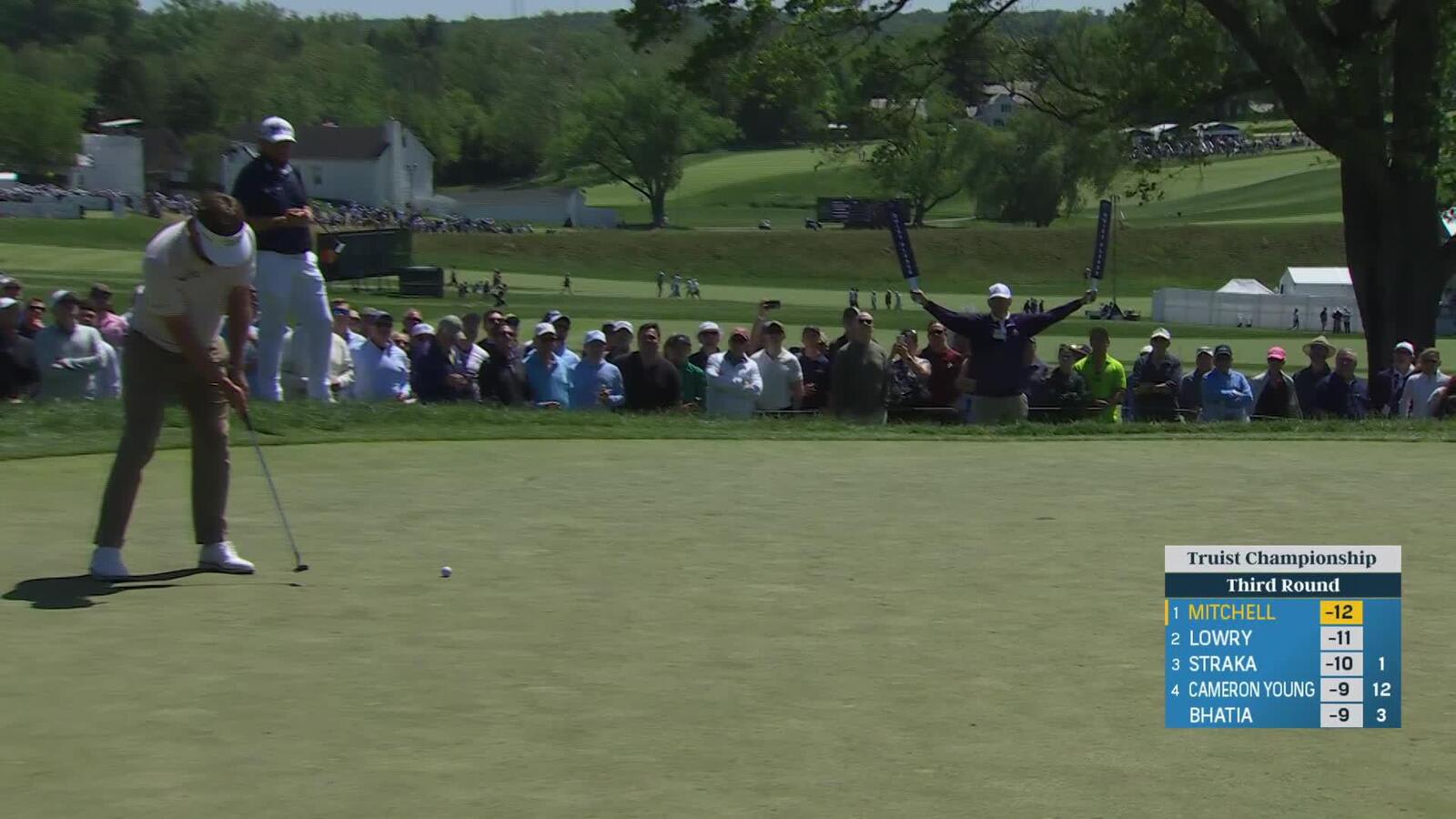 Keith Mitchell | Round 3 | 1st hole | Shot 3 | 2025 Truist Championship