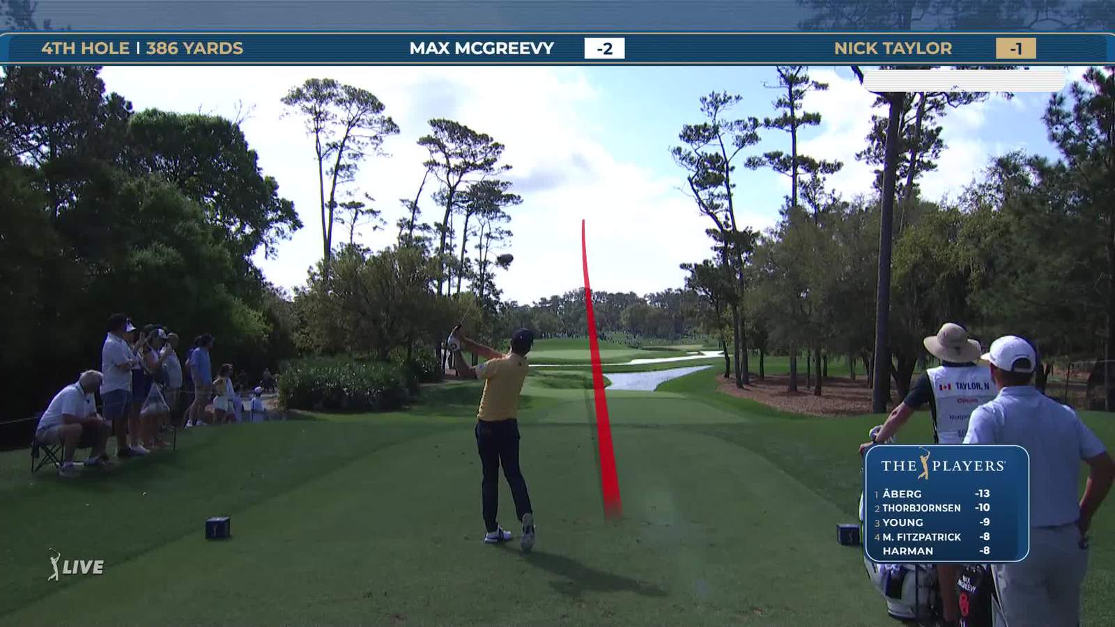 Nick Taylor | Round 4 | 4th hole | Shot 1 | 2026 THE PLAYERS