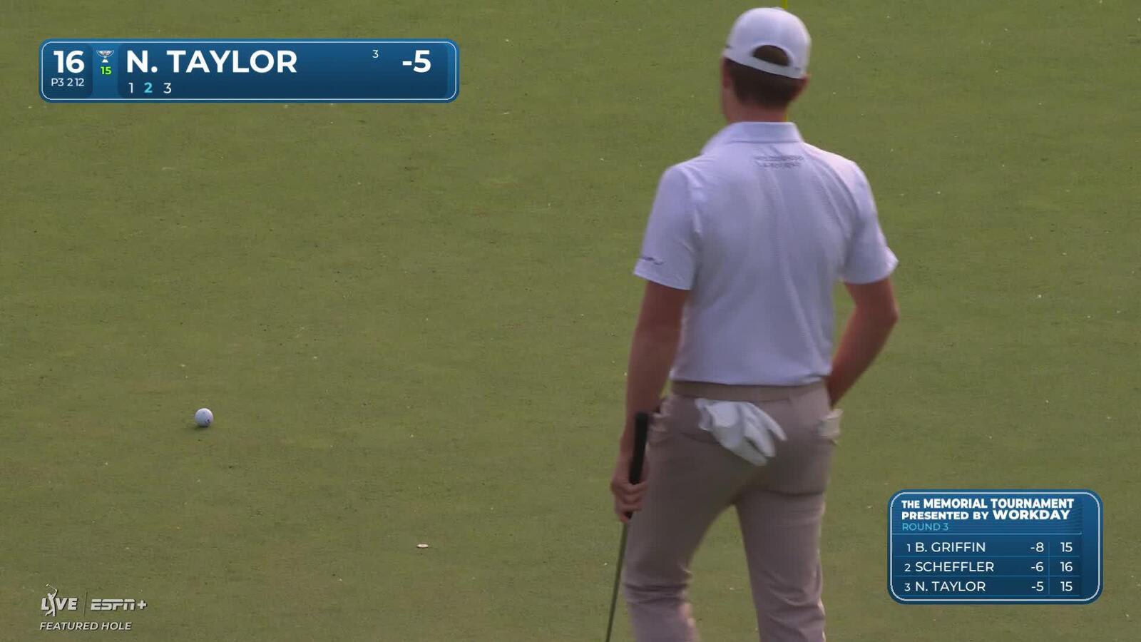 Nick Taylor | Round 3 | 16th hole | Shot 2 | 2025 the Memorial