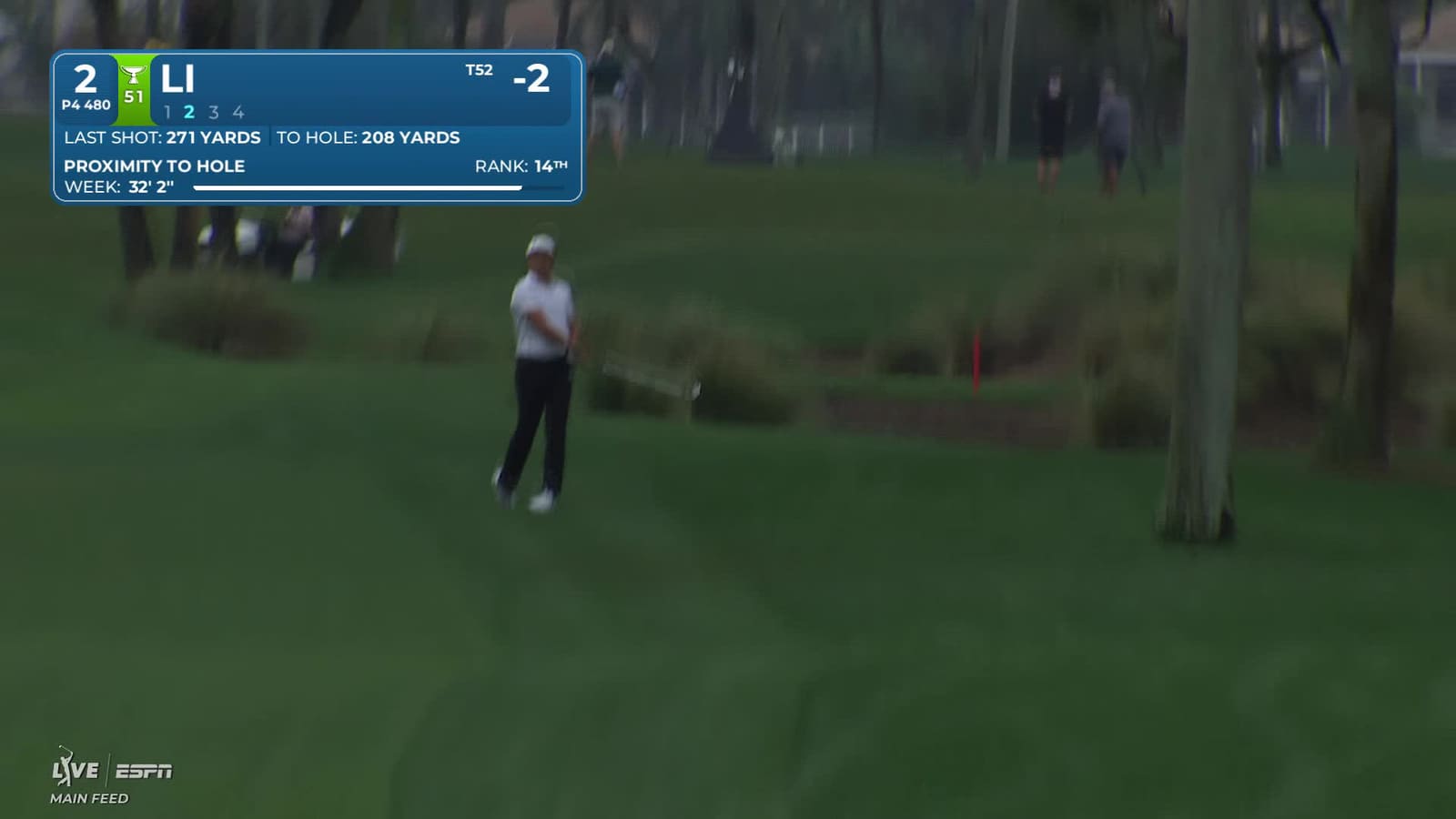 Haotong Li | Round 4 | 2nd hole | Shot 2 | 2026 Cognizant Classic